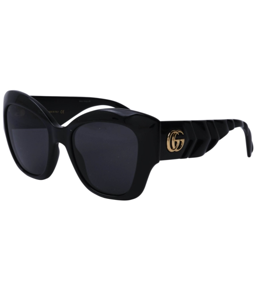 GUCCI Black Cat-Eye Acetate Sunglasses - Optika Zeiss